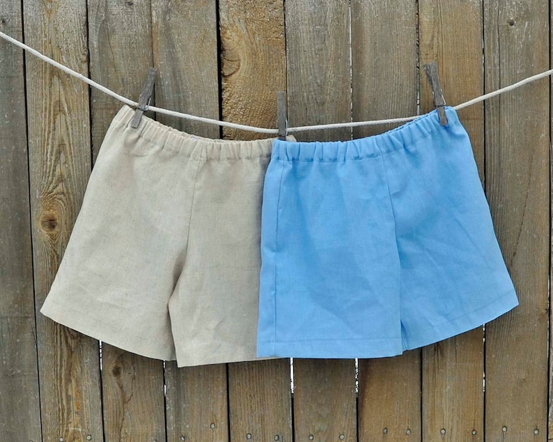 Boys White Linen Shorts Drawstring Linen Shorts Rustic - Etsy