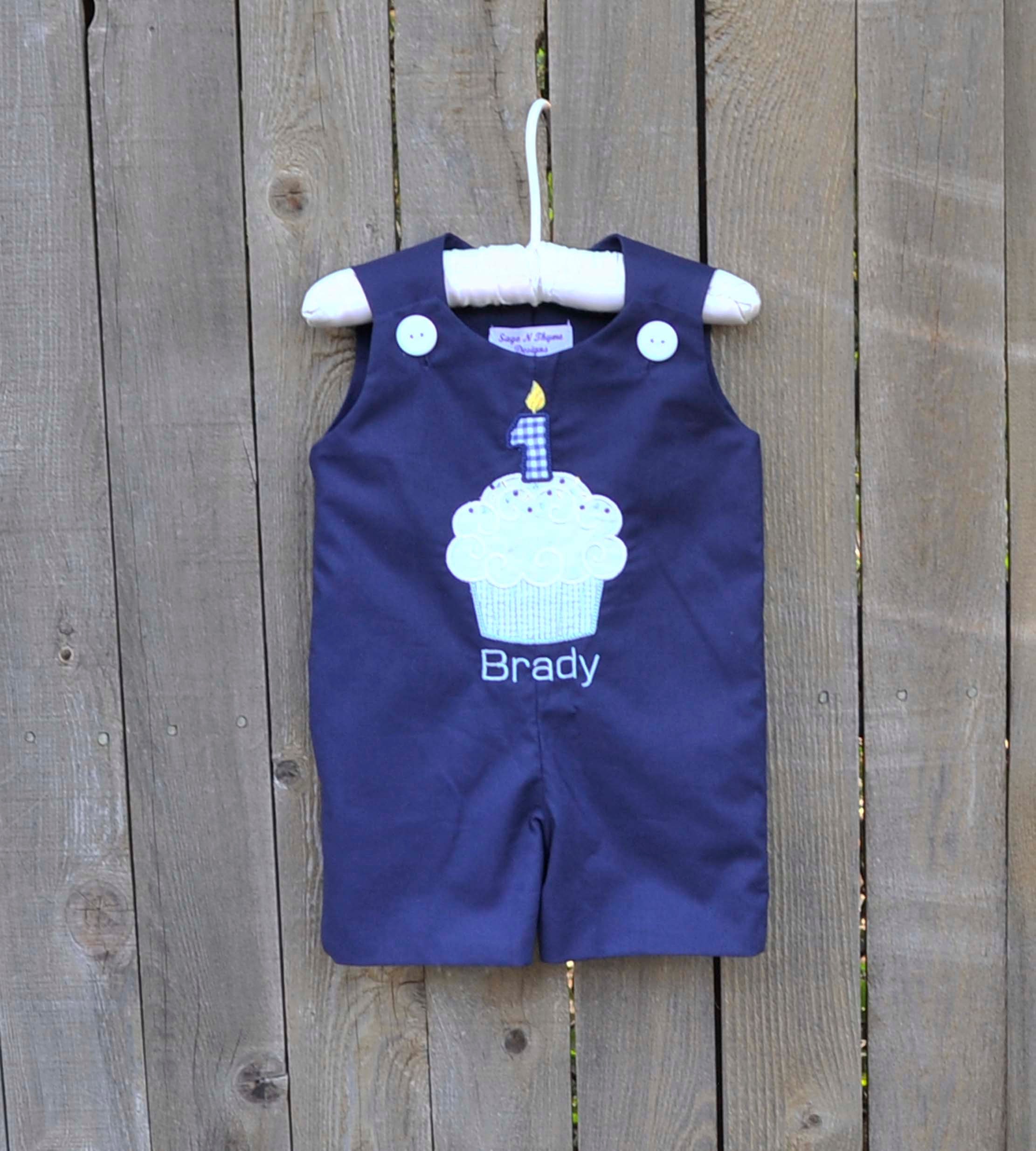 Baby's First Birthday Dress Personalized Cupcake Jumper | Etsy