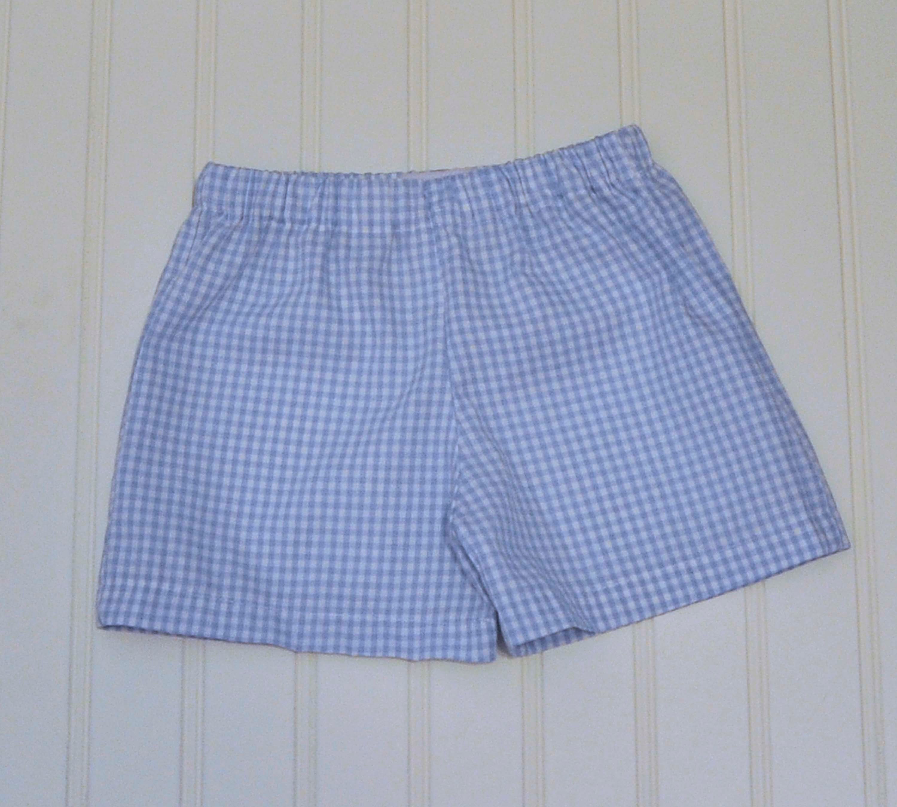 Light Blue Gingham shorts baby boy gingham shorts Toddler | Etsy