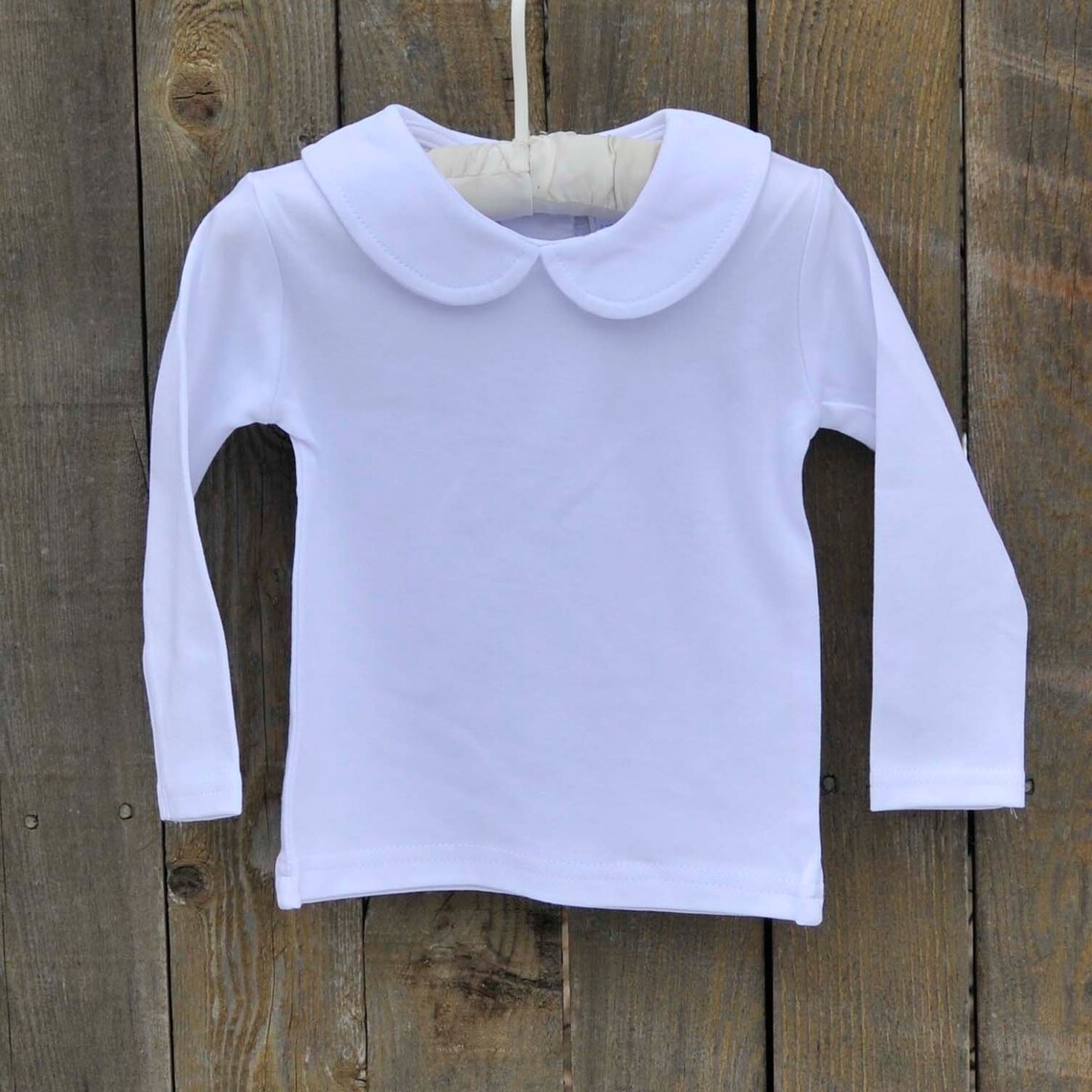 Toddler Peter Pan Collared Shirt Long Sleeve Dress Shirt | Etsy