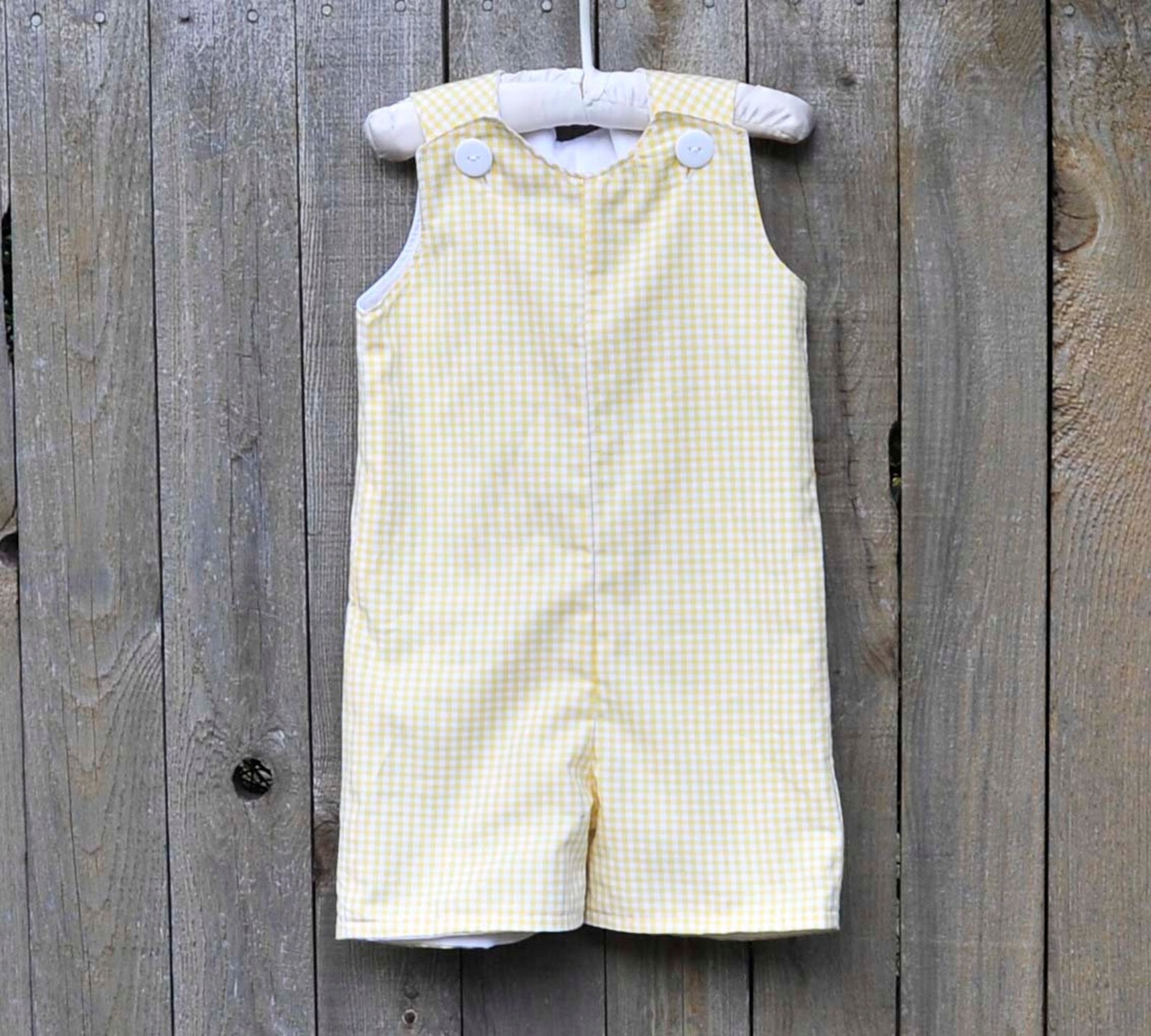 Yellow Gingham Jon Jon or Dress Shortalls Longalls Can Be | Etsy