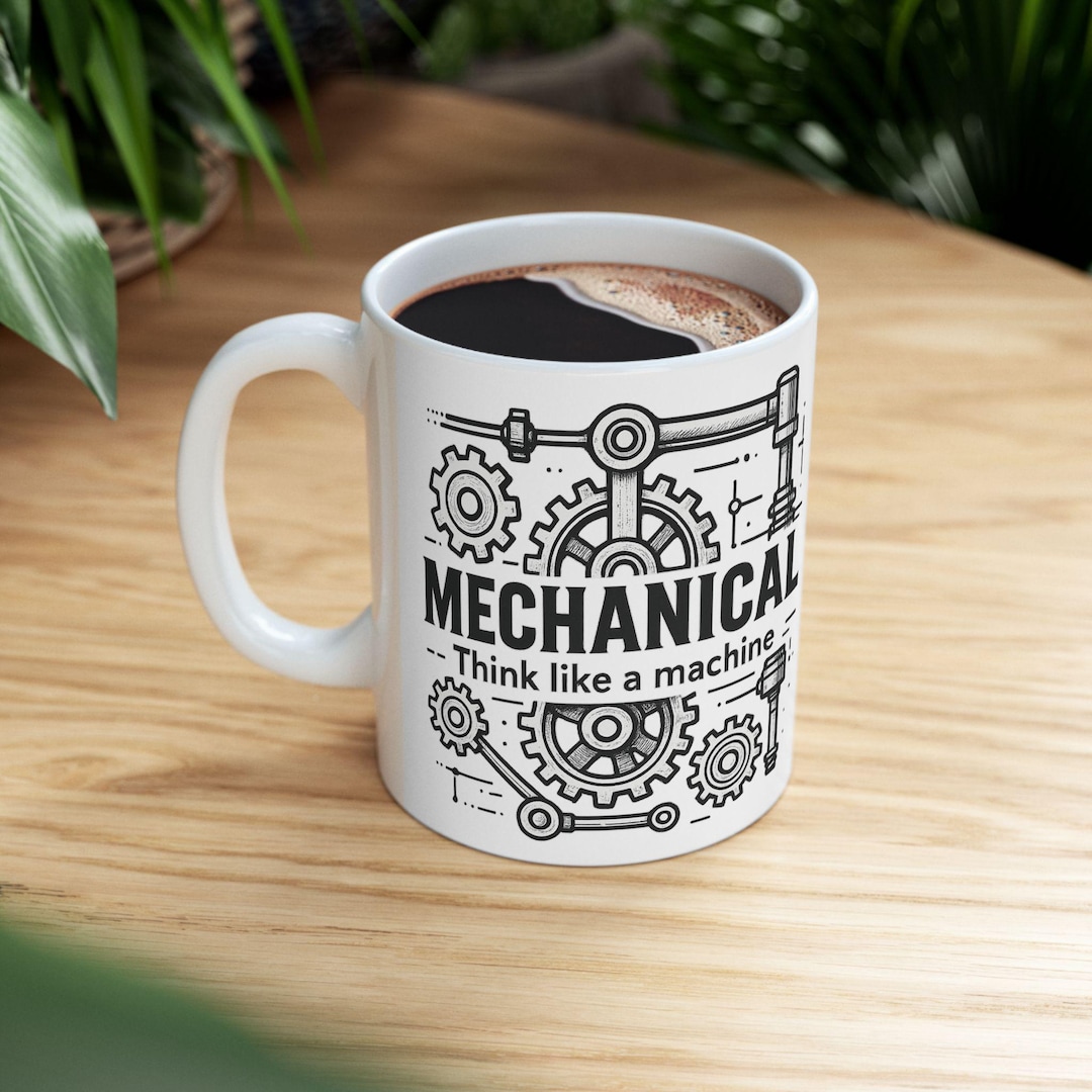 Mechanical Engineer Mug – Industrial Gear Design Coffee Cup - Etsy