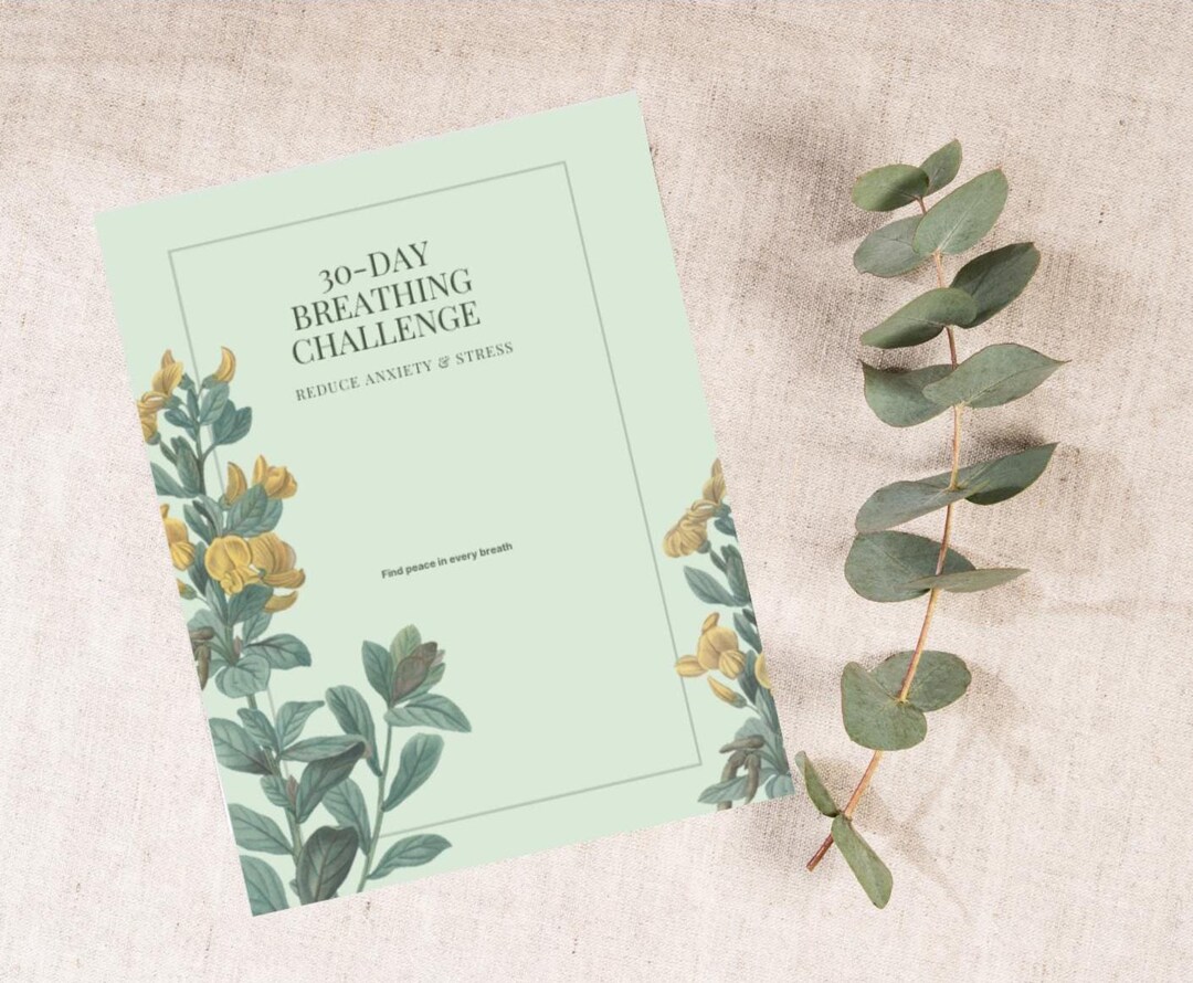 30-day Breathing Challenge Printable | Anxiety & Stress Relief Journal ...