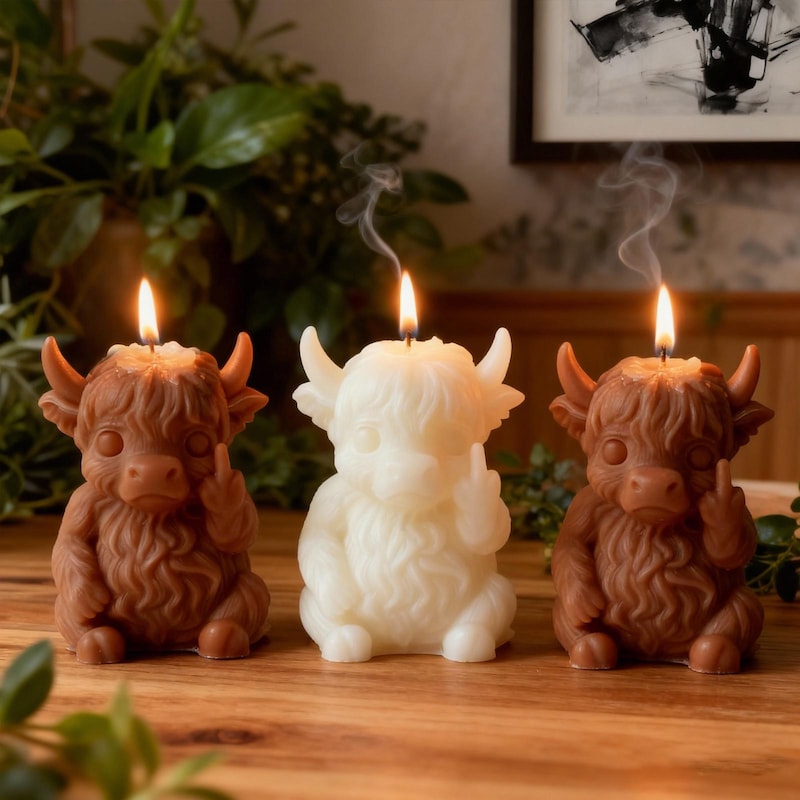 Wax Animal Shaped Candles - Etsy