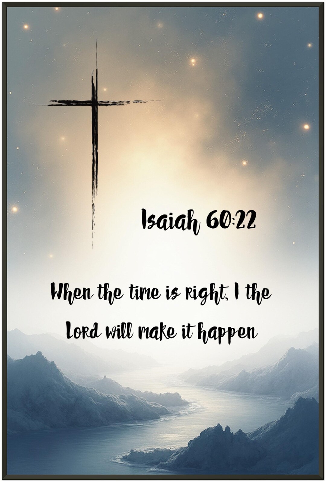Isaiah 60:22 Bible Verse Print, Christian Wall Decor (digital Download ...