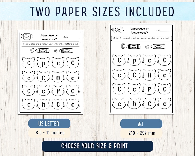 26 Printable Uppercase and Lowercase Letter Recognition A-Z | Color ...