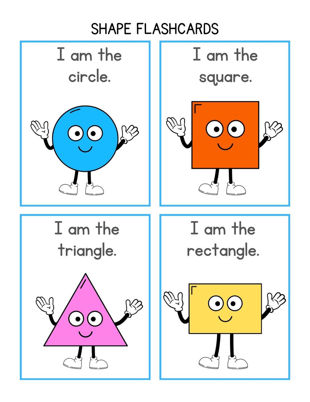 2D Shapes Worksheets for Preschool & Pre-k Circle, Square, Triangle ...