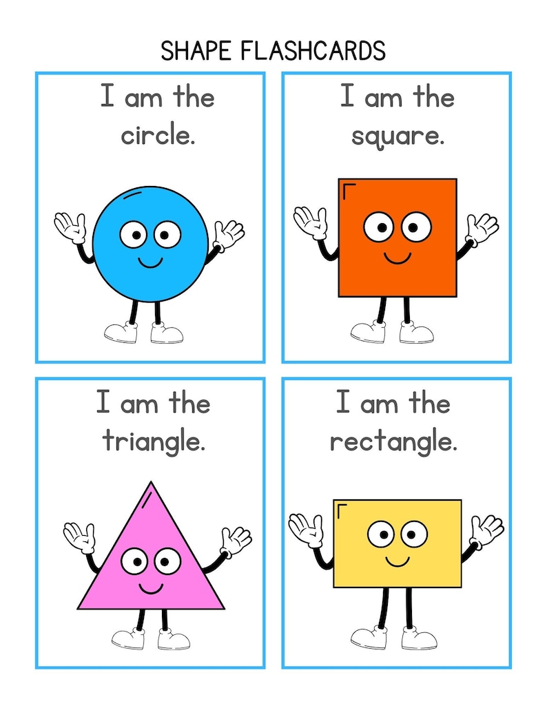 2D Shapes Worksheets for Preschool & Pre-k Circle, Square, Triangle ...