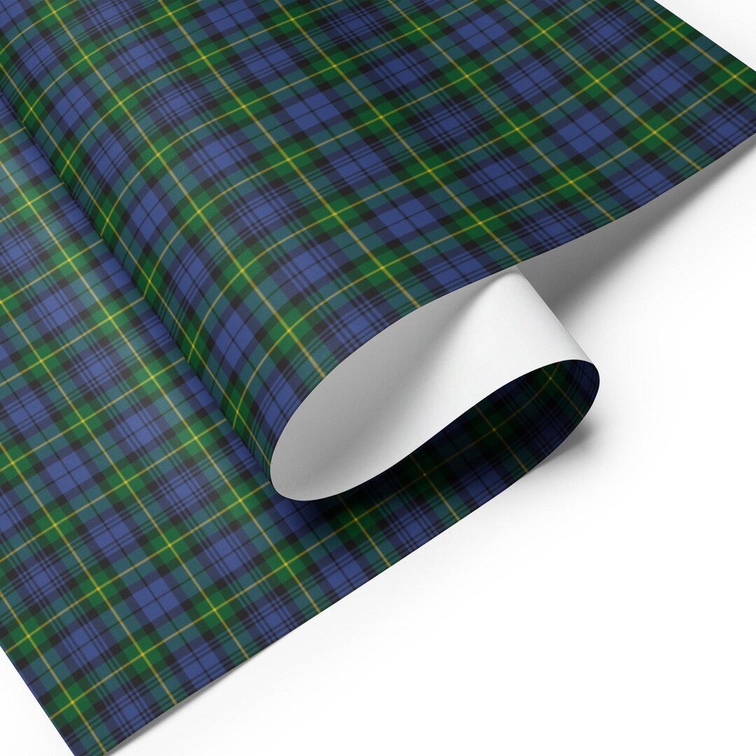 Gordon Tartan Wrapping Paper Sheets (3) - Etsy