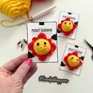 Pocket Sunshine, Crocheted Sun, Small Gift - Etsy