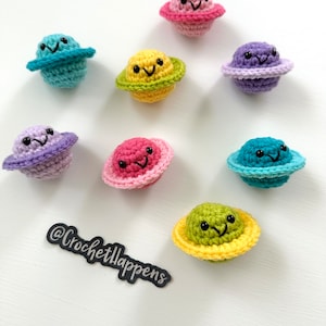 Crocheted Saturn Pocket Planet - Small Gift for Astronomy Lover - Etsy