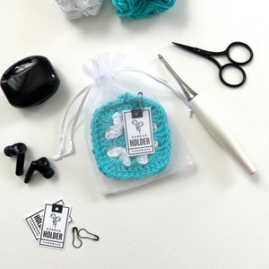 Ear Bud Holder, Crochet Ear Bud Case, Small Pouch, Custom Color - Etsy