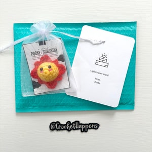 Pocket Sunshine, Crocheted Sun, Small Gift - Etsy