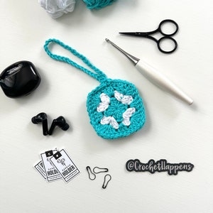 Ear Bud Holder, Crochet Ear Bud Case, Small Pouch, Custom Color - Etsy