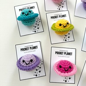 Crocheted Saturn Pocket Planet - Small Gift for Astronomy Lover - Etsy