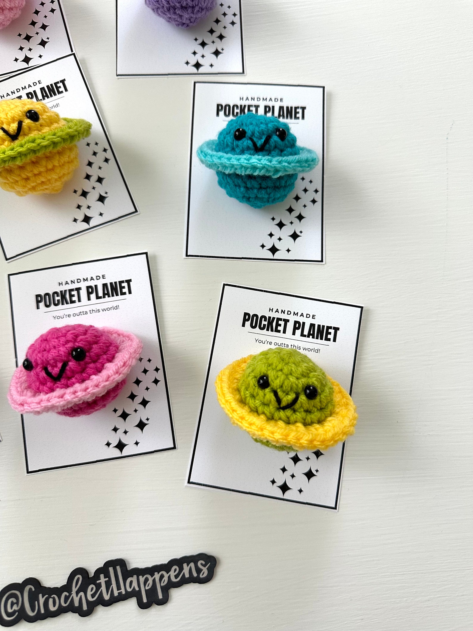Crocheted Saturn Pocket Planet - Small Gift for Astronomy Lover - Etsy
