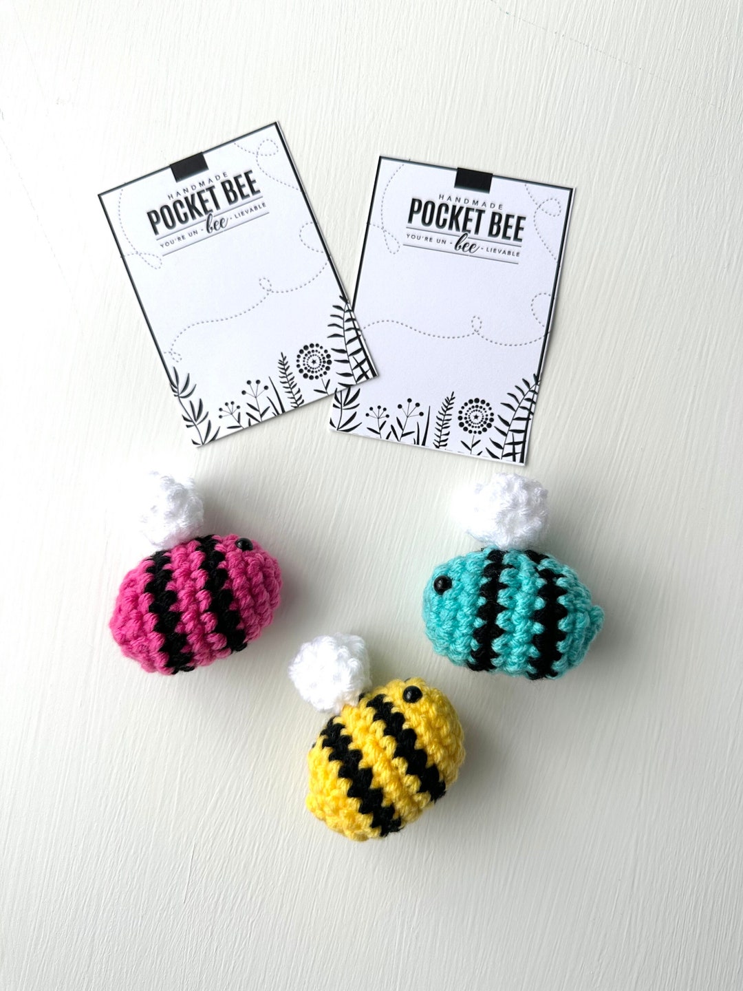 Pocket Bee, Crocheted Bee, Small Gift - Etsy