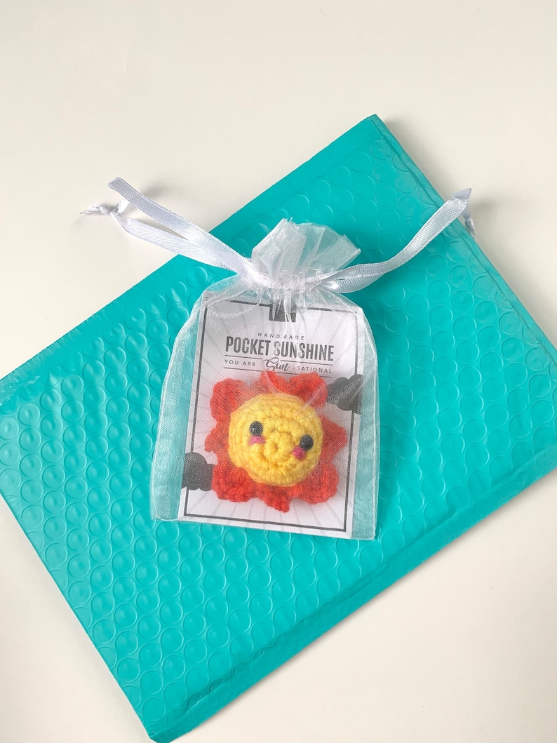 Pocket Sunshine Crocheted Sun Small Gift - Etsy