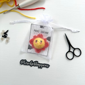 Pocket Sunshine, Crocheted Sun, Small Gift - Etsy