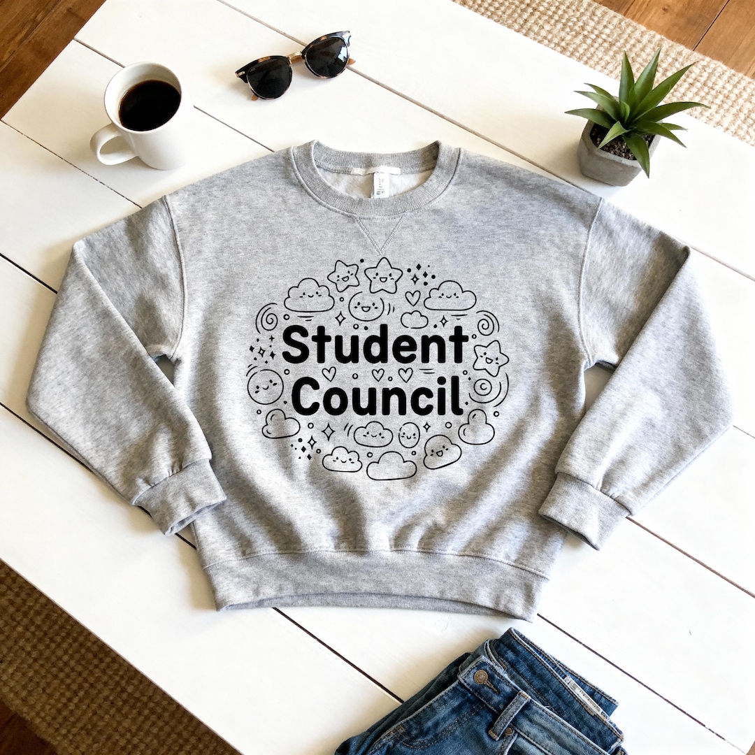 Student Council Shirt SVG, Unique School Design, Digital Download Cut ...