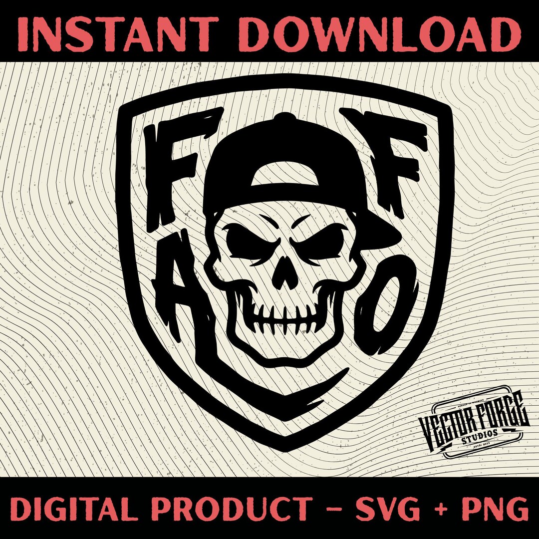 Skull FAFO Hat Patch Svg, Premium Laser Cut Design for Hats and Apparel ...