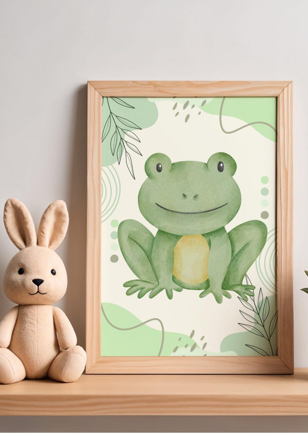 Watercolor Nursery Poster | Cute Baby Room Wall Decor Animals ...