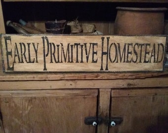 Primitive Sign | Etsy