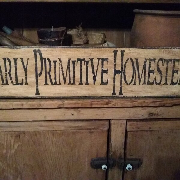 Primitive Sign - Etsy