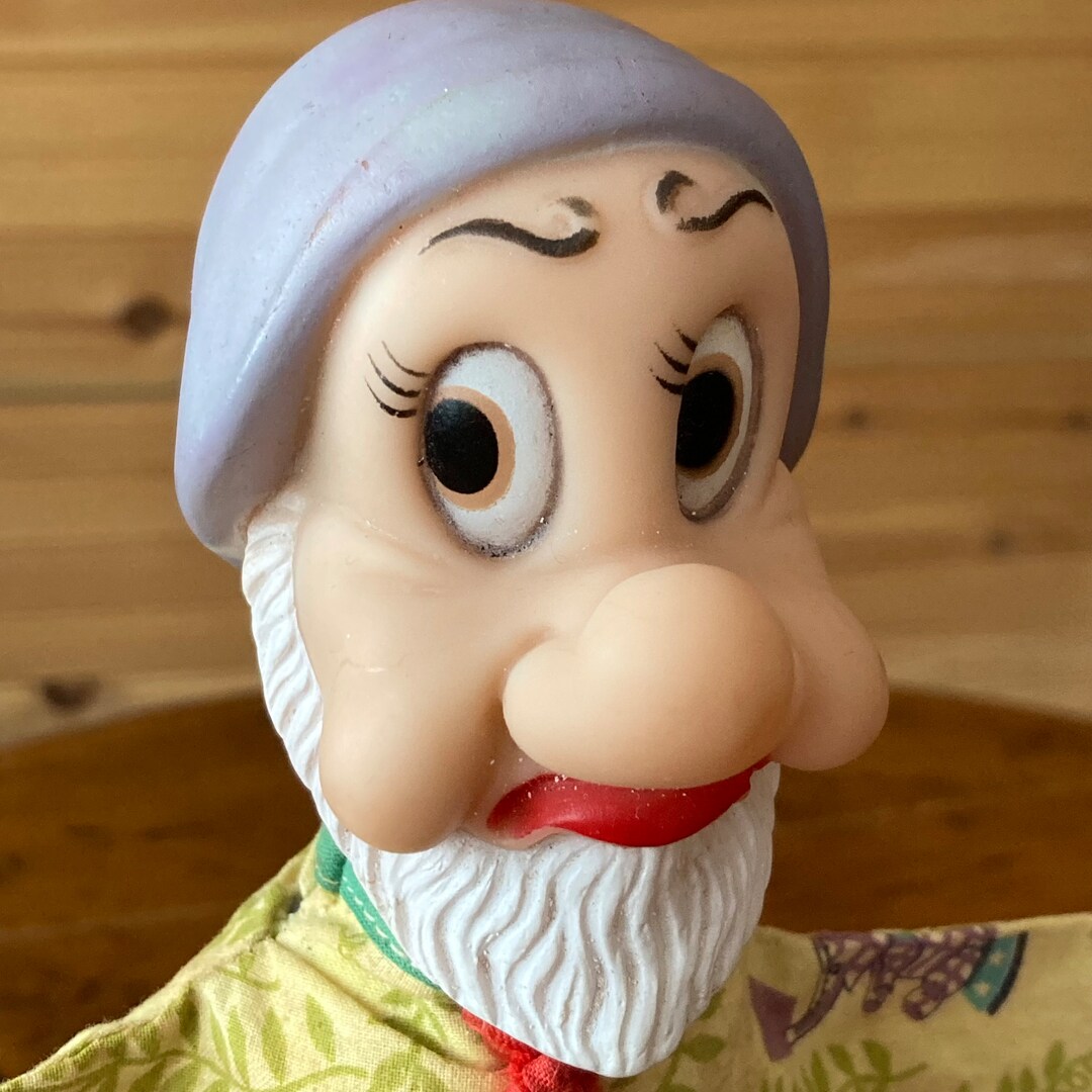 Vintage Gund GRUMPY Hand Puppet Disney Snow White Seven Dwarves C ...