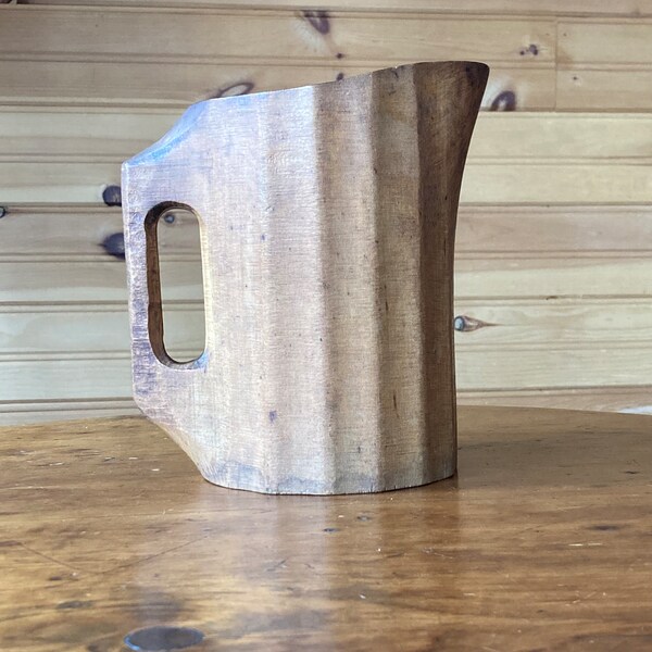 Wood Pitcher - Etsy
