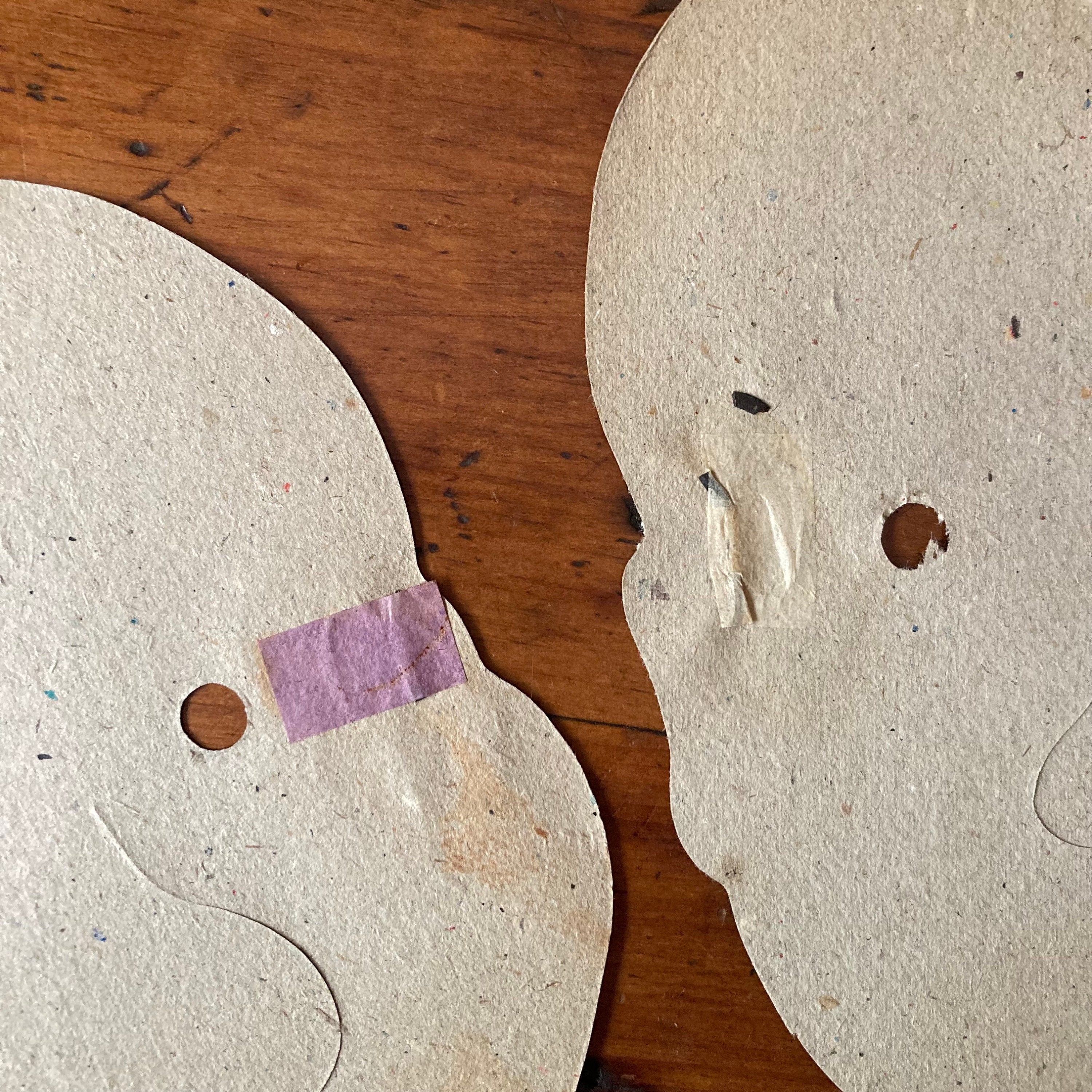 Set of 5 HALLOWEEN PAPER MASKS 1940's Vintage Grocery Store Masks, Made ...
