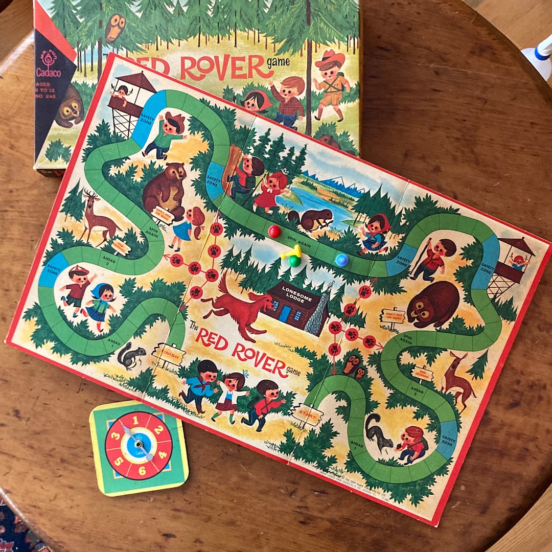 RARE Vintage Toys the Red Rover Game Board Game C 1963 Mr Fun Cadaco ...