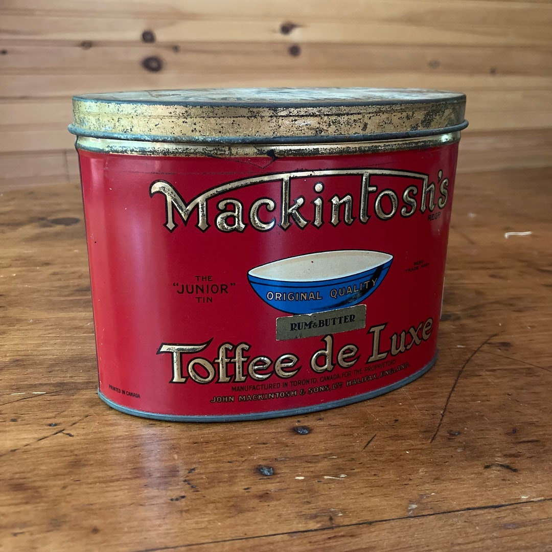 RARE Mackintosh's Toffee De Luxe Junior Tin Canadian Candy - Etsy