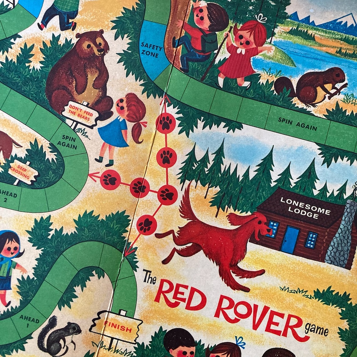 RARE Vintage Toys the Red Rover Game Board Game C 1963 Mr Fun - Etsy