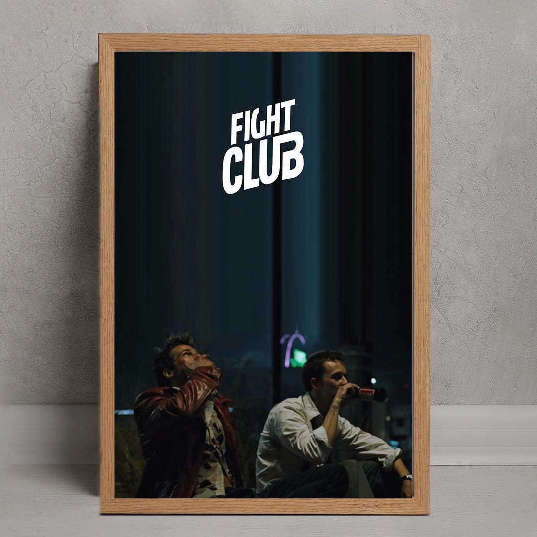 Fight Club Movie Poster, Wall Art Decor, Room Decoration, Personalized ...