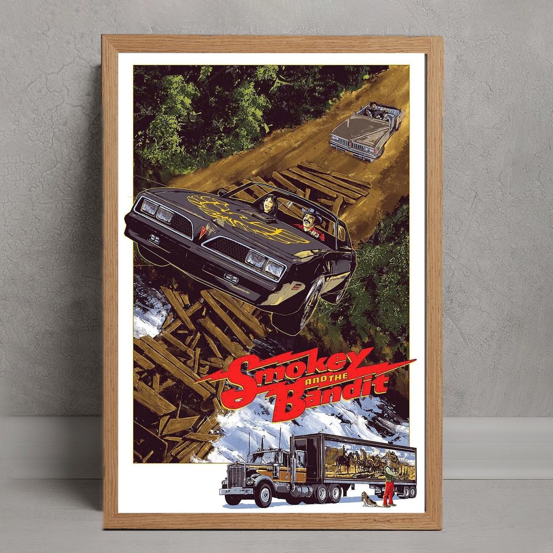 Smokey and the Bandit Movie Poster, Wall Art Decor, Room Decoration ...