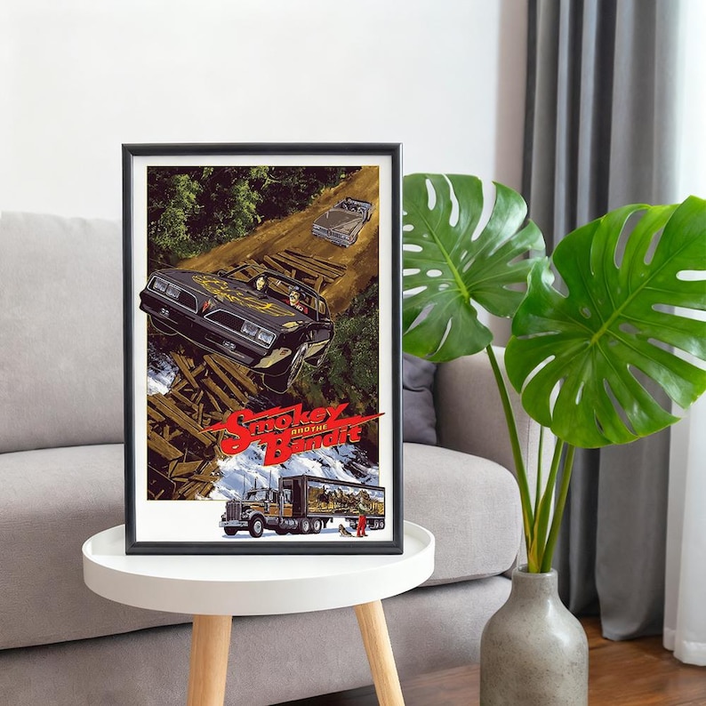Smokey and the Bandit Movie Poster, Wall Art Decor, Room Decoration ...