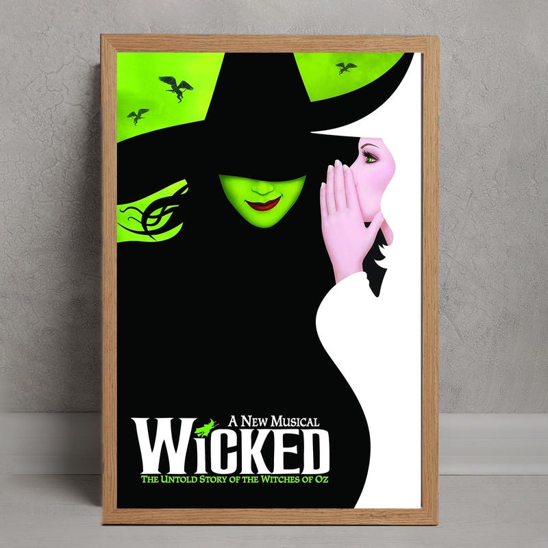Broadway Poster Wicked - Etsy