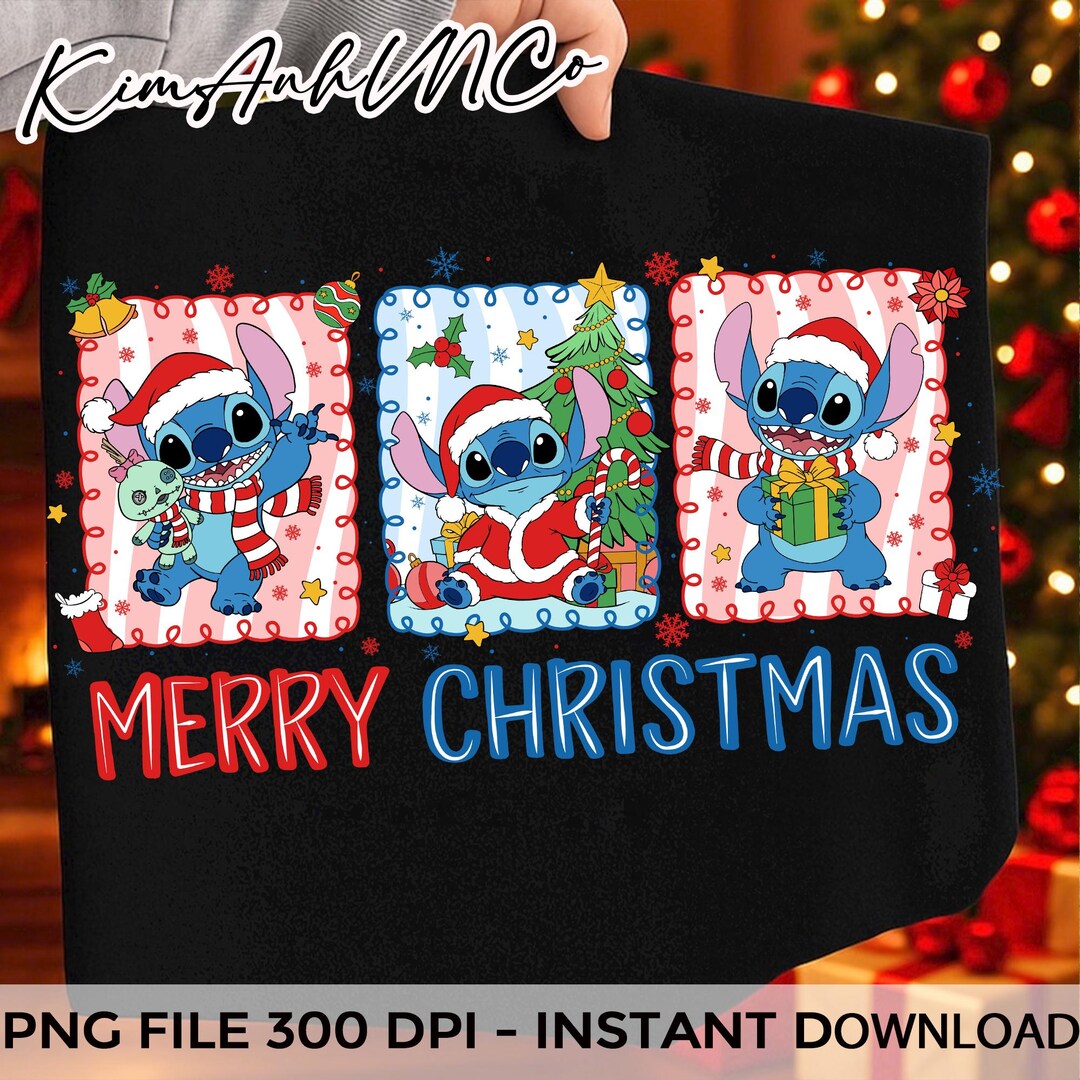 Merry Christmas Disney Stitch Movie Png,disneyland Stitchmas Png,disney ...