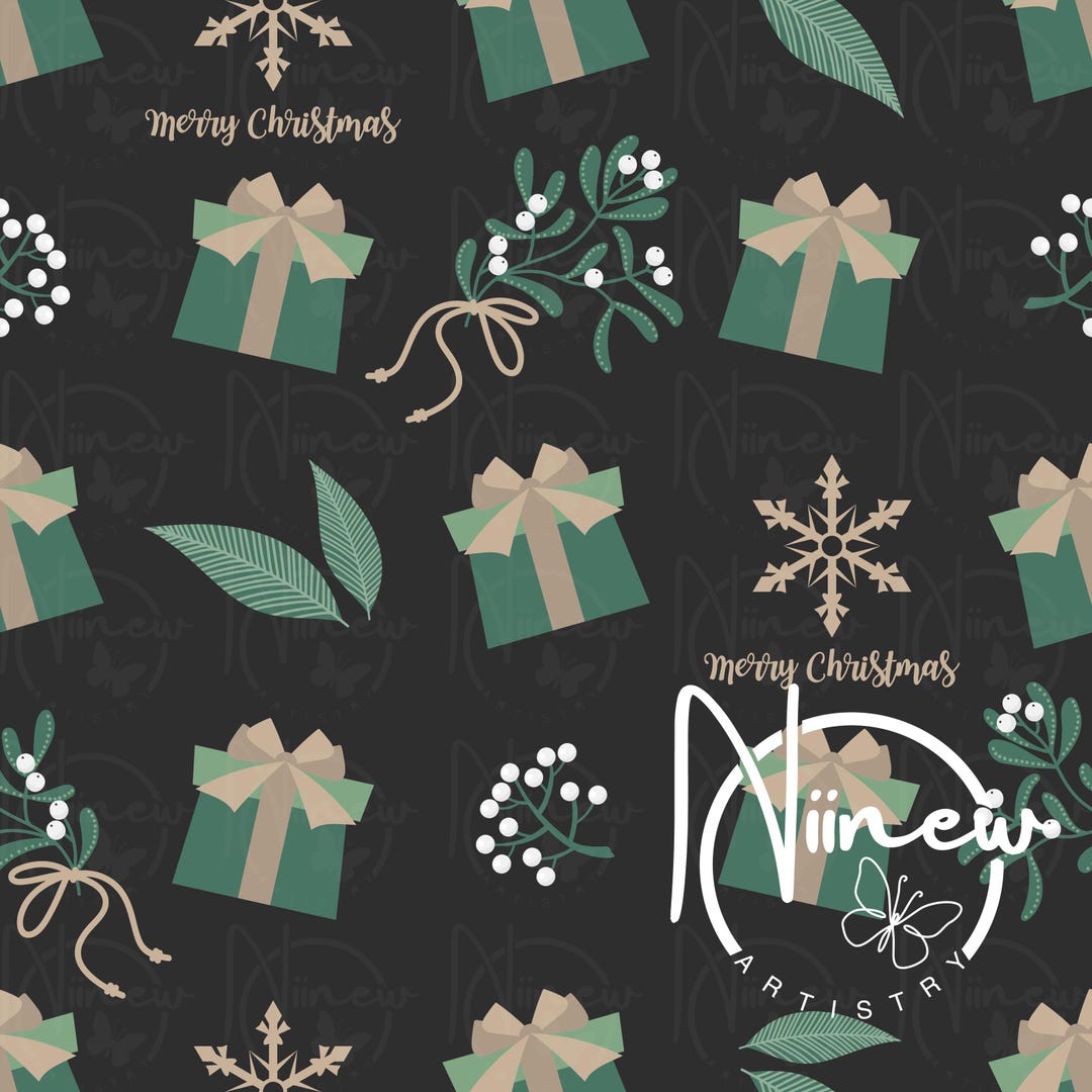 Christmas Gift Boxes Seamless Pattern – Holiday Digital Paper (digital ...