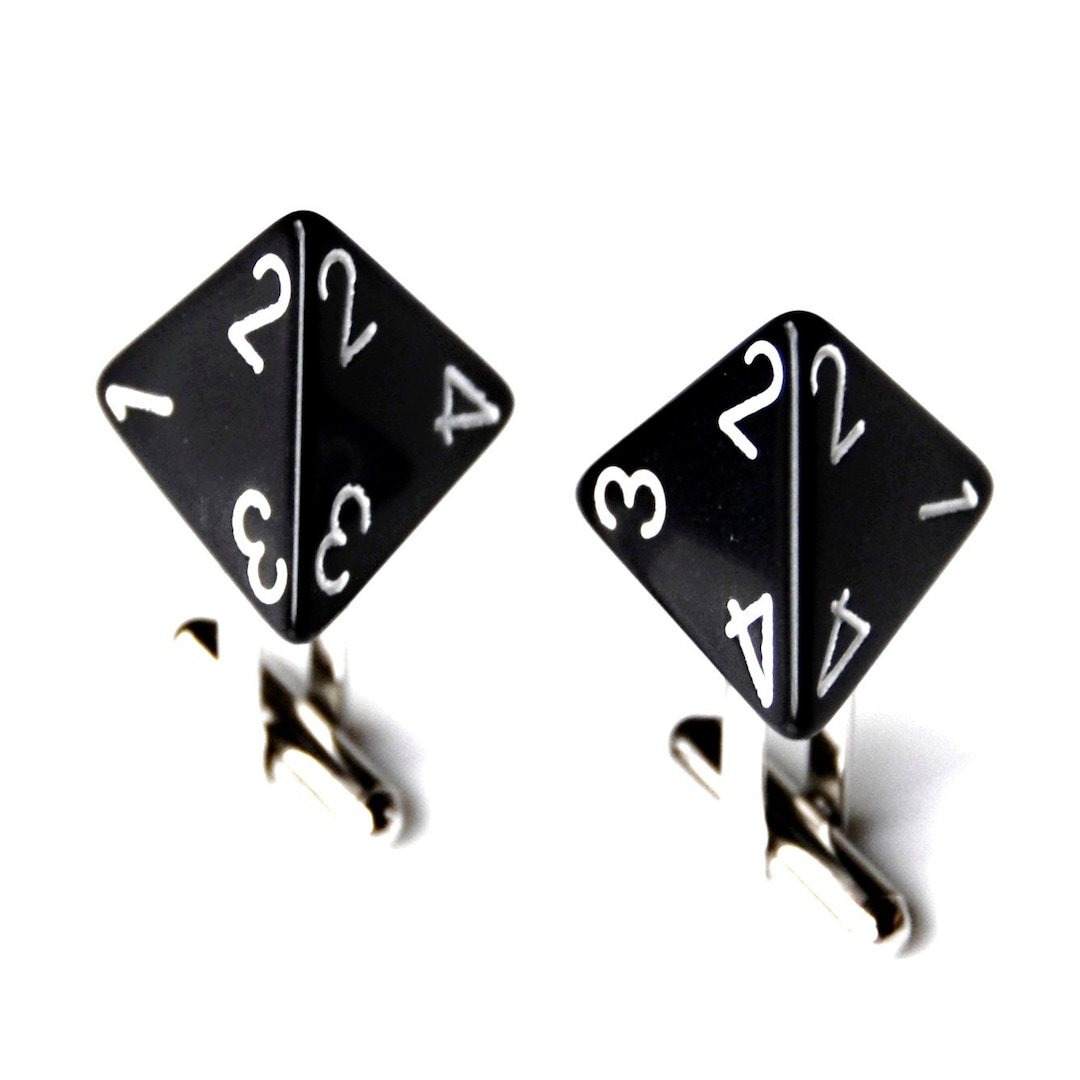 Customizable Triangle Dice Cufflinks Choose Your Color Express Yourself ...