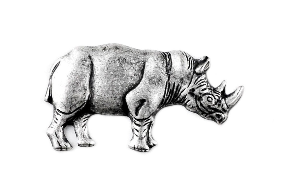 Rhinoceros Lapel Pin Express Yourself - Etsy