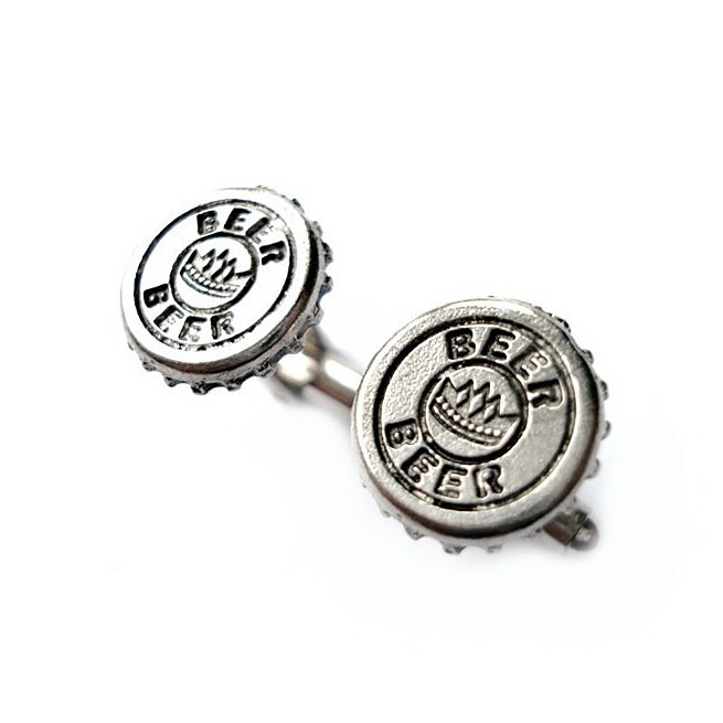 Beer Cap Cufflinks Express Yourself - Etsy