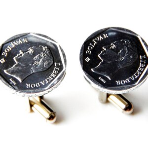 Venezuela Coin Cufflinks Express Yourself - Etsy