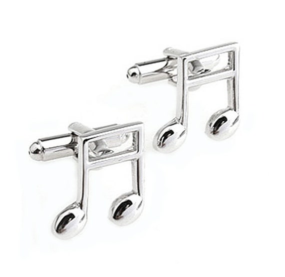 Double Music Note Cufflinks Express Yourself | Etsy