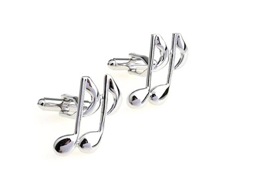 Double Music Note Cufflinks Express Yourself - Etsy