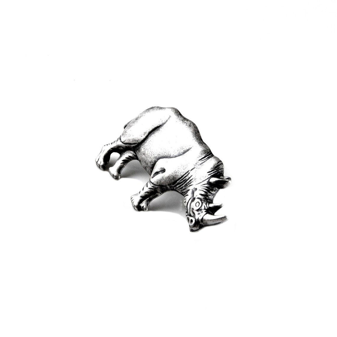Rhinoceros Lapel Pin Express Yourself - Etsy