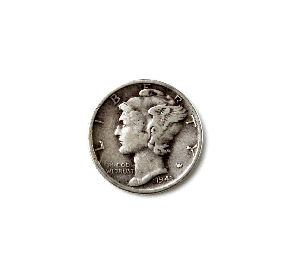 Genuine Mercury Dime Lapel Pin Express Yourself - Etsy