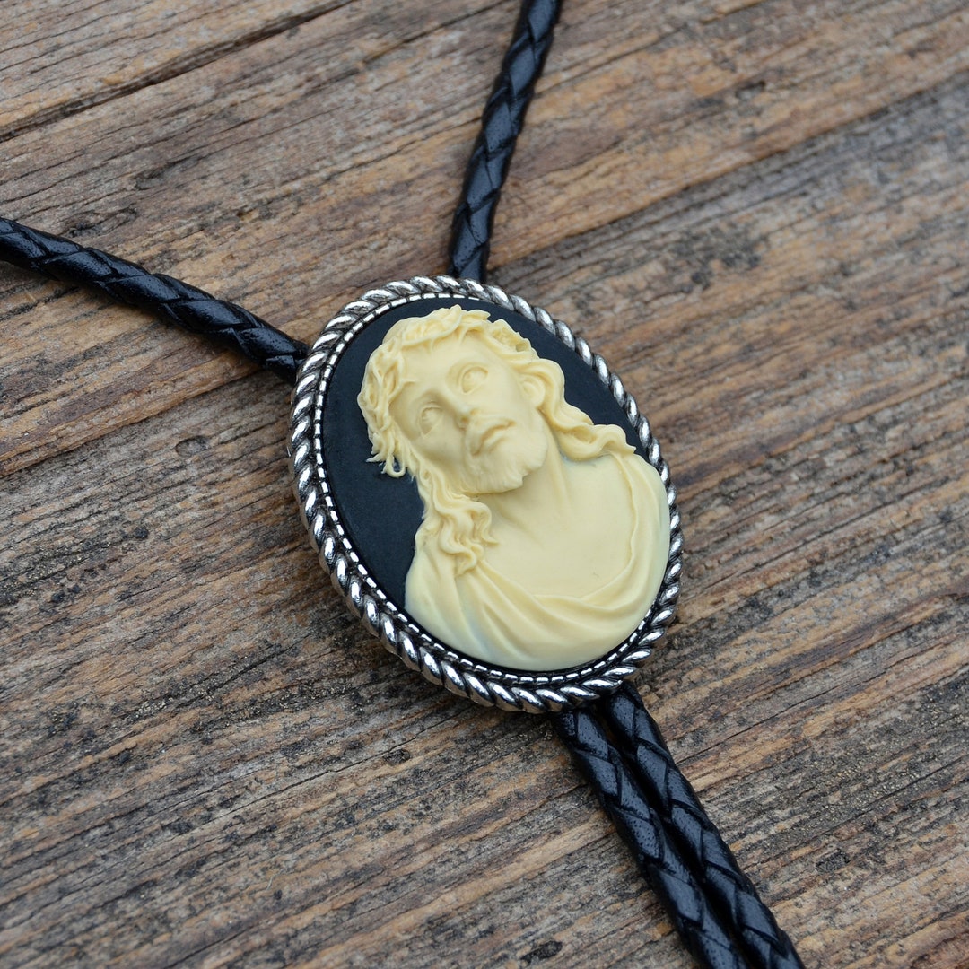 Jesus Christ Jesus of Nazareth Bolo Tie Oval Customizable Cord Color ...