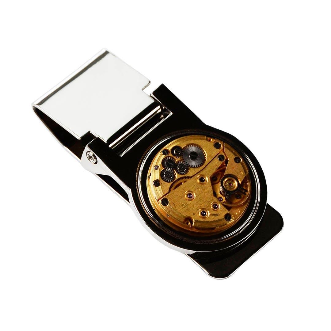 Steampunk Money Clip Genuine Watch Movement Express Yourself - Etsy